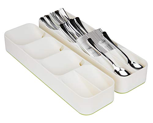 Mind Reader Utensil Storage, Set of 2, White