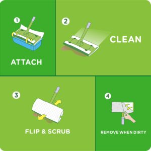 swiffer sweeper wet mopping cloths, open-window fresh, 24 count