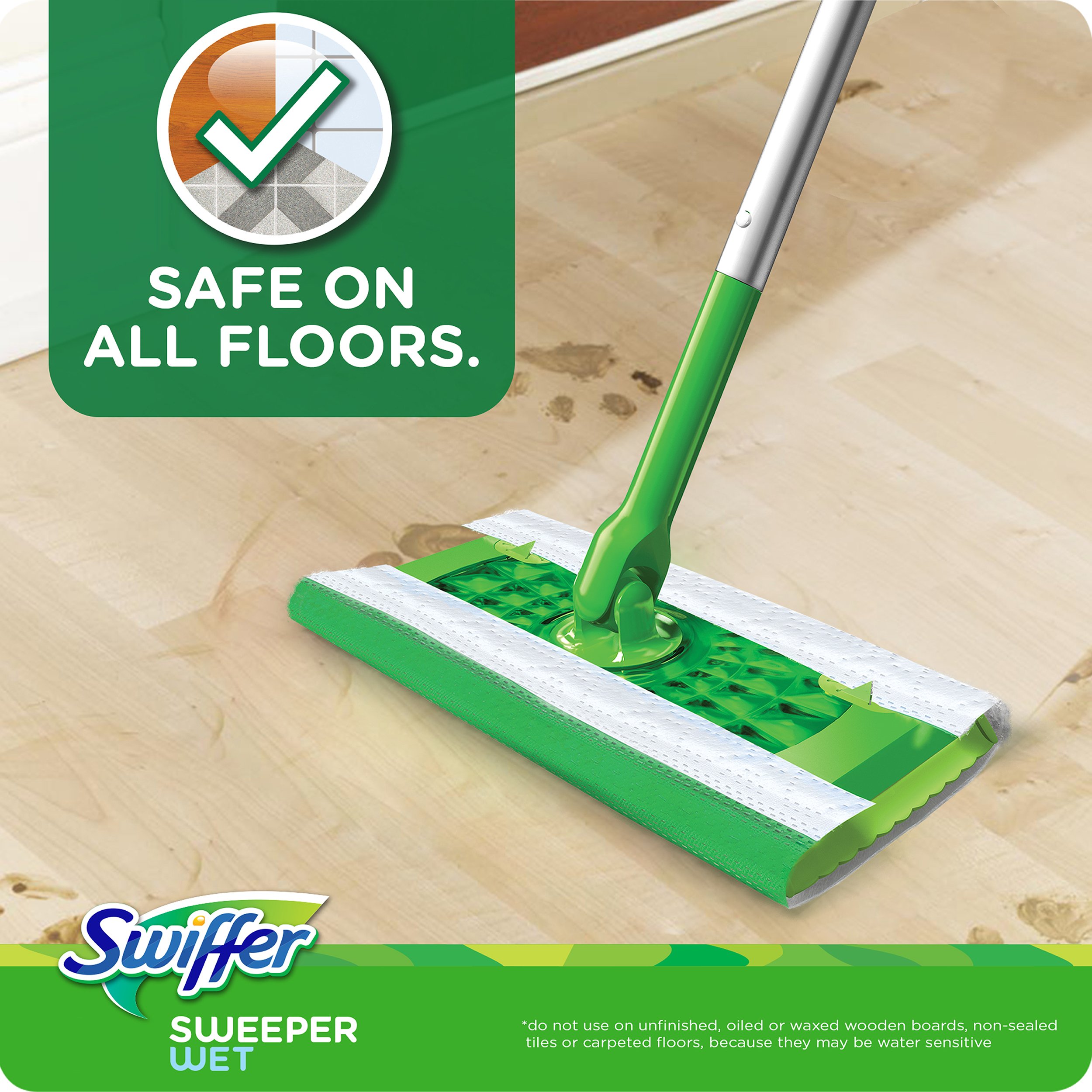 Swiffer Sweeper Wet Mopping Cloths, Open-Window Fresh, 24 count