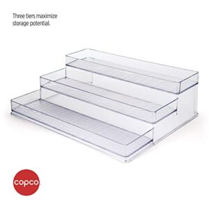 Copco Versatile Cabinet Organizer, 3 Tier, Clear