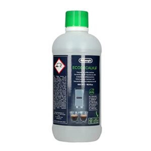 De'Longhi EcoDecalk Descaler, Eco-Friendly Universal Descaling Solution for Coffee & Espresso Machines, 16.90 oz (5 uses)