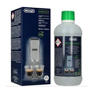 De'Longhi EcoDecalk Descaler, Eco-Friendly Universal Descaling Solution for Coffee & Espresso Machines, 16.90 oz (5 uses)