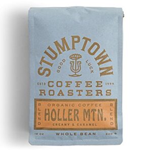 Stumptown Coffee Roasters, Medium Roast Organic Whole Bean Coffee Gifts - Holler Mountain 12 Ounce Bag with Flavor Notes of Citrus Zest, Caramel and Hazelnut