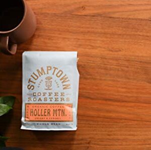 Stumptown Coffee Roasters, Medium Roast Organic Whole Bean Coffee Gifts - Holler Mountain 12 Ounce Bag with Flavor Notes of Citrus Zest, Caramel and Hazelnut