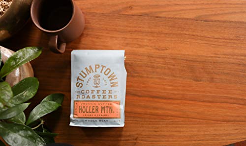 Stumptown Coffee Roasters, Medium Roast Organic Whole Bean Coffee Gifts - Holler Mountain 12 Ounce Bag with Flavor Notes of Citrus Zest, Caramel and Hazelnut