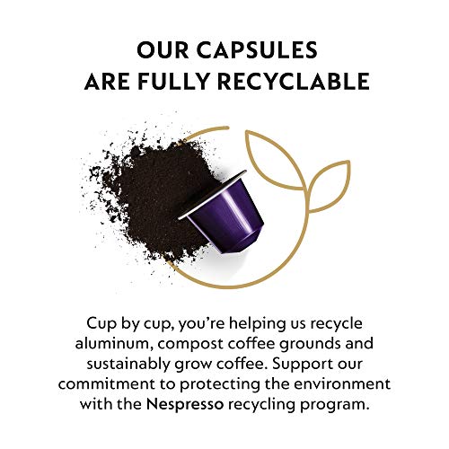 Nespresso Capsules OriginalLine, Arpeggio Decaffeinato, Dark Roast Coffee, 50 Count Coffee Pods, Brews 1.35 Ounce (ORIGINALLINE ONLY)