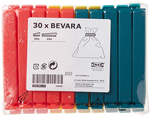 Ikea Bevara Bag Sealing Clips 30 Pack