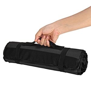 professional cutlery chef bag – knife roll bag for chefs fits up to 22 knives black