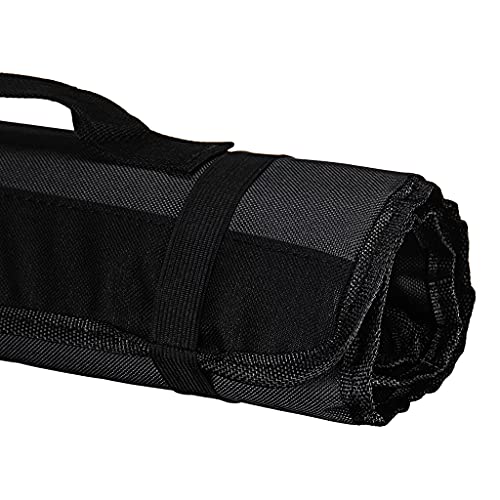 Professional Cutlery Chef Bag – Knife Roll Bag for Chefs Fits up to 22 Knives Black