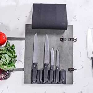 Chefs Professional Knife Roll Bag Durable Safe Knife Roll Knife Carrying Case with Handle Portable Knife Bags For Chefs Knife Roll or Tool Pouch, Knife bag only