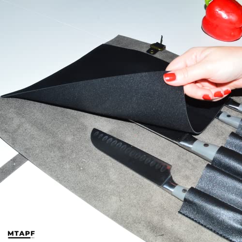 Chefs Professional Knife Roll Bag Durable Safe Knife Roll Knife Carrying Case with Handle Portable Knife Bags For Chefs Knife Roll or Tool Pouch, Knife bag only