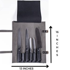 Chefs Professional Knife Roll Bag Durable Safe Knife Roll Knife Carrying Case with Handle Portable Knife Bags For Chefs Knife Roll or Tool Pouch, Knife bag only