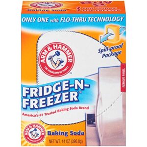 arm & hammer baking soda fridge-n-freezer odor absorber, 14 oz. – 12 pack