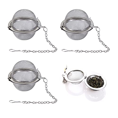 3PCS Tea Infuser, Upgraded Tea Strainer, Premium Tea Infusers for Loose Tea, Tea Steeper, Tea Ball for Tea Flavoring Herbal Spices Seasonings