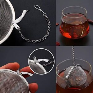 3PCS Tea Infuser, Upgraded Tea Strainer, Premium Tea Infusers for Loose Tea, Tea Steeper, Tea Ball for Tea Flavoring Herbal Spices Seasonings