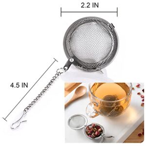 3PCS Tea Infuser, Upgraded Tea Strainer, Premium Tea Infusers for Loose Tea, Tea Steeper, Tea Ball for Tea Flavoring Herbal Spices Seasonings