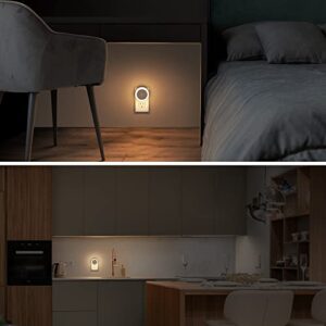 Night Light, Night Lights Plug into Wall [4Pack], Nightlight with Light Sensors, LED Night Light for Kids Room, Baby Night Light, Bathroom Night Light, Stair Lights, Hallway Light, Warm White