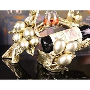 PIBM Stylish Simplicity Creative Business Gifts Resin Crafts European-Style Home Decoration Ornaments Blueberry Twigs Wine Rack Wholesale (40 * 25 * 35Cm) Beautiful and Elegant