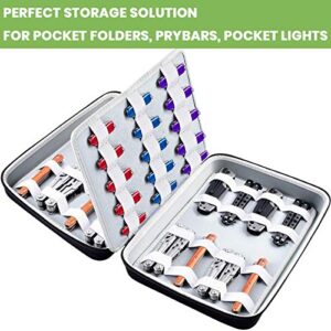 2 Pcs Knife Case for Pocket Knives, Displaying Storage Box and Carrying Organizer for Survival, Tactical, Outdoor, EDC Mini Knife