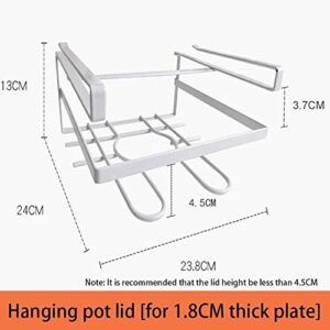 DRNKS Pot Cover Rack Spoon Rack Shelf Storage Box Storage Rack Bracket Spoon Rack Kitchen Tools Suitable for Kitchen