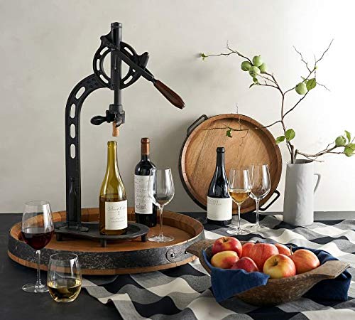 MGP Wine Barrel Head Lazy Susan