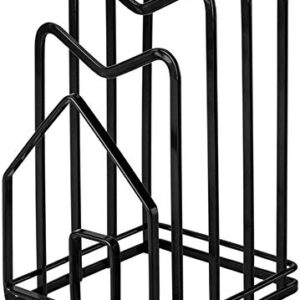 DRNKS Kitchen Pot Lid Rack Storage Rack Simple Space Saving Pot Lid Spoon Rack Kitchen Cookware Pan Pot Lid Organizer Rack-Pot Lid Cutting Board Rack Pot Lid Shelf Suitable for Kitchen