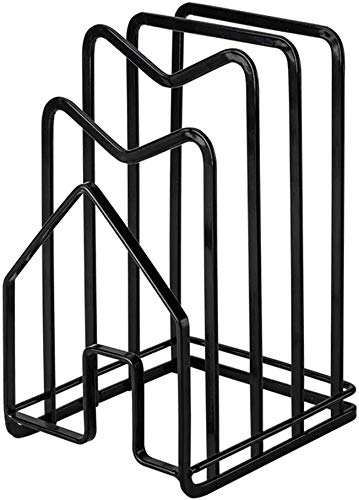 DRNKS Kitchen Pot Lid Rack Storage Rack Simple Space Saving Pot Lid Spoon Rack Kitchen Cookware Pan Pot Lid Organizer Rack-Pot Lid Cutting Board Rack Pot Lid Shelf Suitable for Kitchen