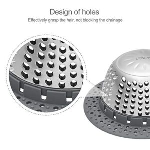 LEKEYE Drain Hair Catcher/Bathtub Drain Cover/Drain Protector for Pop-Up & Regular Drains(Patented Product)