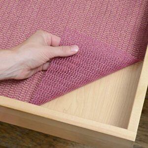 Con-Tact Brand Grip Non Adhesive Drawer and Shelf Liner, 12" x 5', Berry