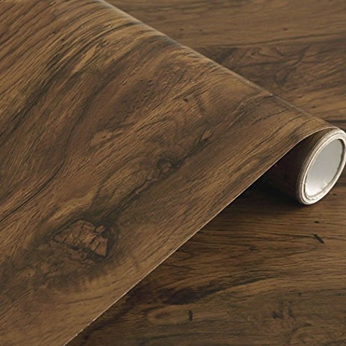 Faux Wood Grain Contact Paper Self Adhesive Vinyl Self Adhesive Shelf Liner Drawer Furniture Countertop Cabinet Sticker 16" x 78.7"