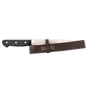 Knife Edge Guards, Knife Sheath, Leather Sheath for Fixed Blade Knife, Knife Guard, Chef Knife Covers or Sleeves, Knife Protector, Blade Covers, Knives Not Included (Brown)