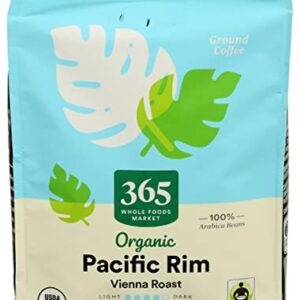 365 by Whole Foods Market, Coffee Vienna Roast Pacific Rim Ground Organic, 24 Ounce