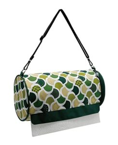 olve kitchen paper towel holder hanging paper towel dispenser cover for kitchen, camping outdoor (green)