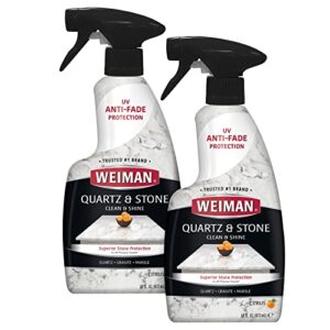 weiman quartz countertop cleaner and polish (2 pack) clean and shine your quartz countertops islands and stone surfaces with ultra violet protection