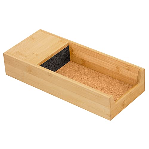 Totally Bamboo Universal Knife Caddy, Organizer and Holder for Drawer or Countertop