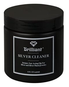 brilliant silver dip cleaner, black 8 oz