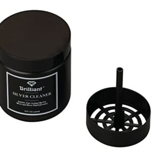 Brilliant Silver Dip Cleaner, Black 8 Oz