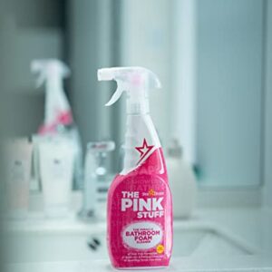 Stardrops - The Pink Stuff - The Miracle Multi-Purpose Spray, Window & Glass Cleaner, and Bathroom Foam Spray Bundle (1 Multi-Purpose Spray, 1 Window & Glass Cleaner, 1 Bathroom Foam Spray)