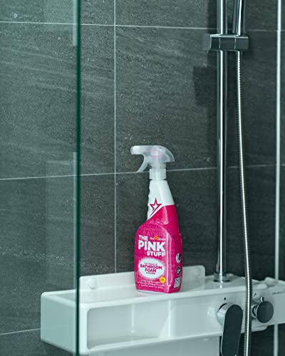 Stardrops - The Pink Stuff - The Miracle Multi-Purpose Spray, Window & Glass Cleaner, and Bathroom Foam Spray Bundle (1 Multi-Purpose Spray, 1 Window & Glass Cleaner, 1 Bathroom Foam Spray)