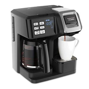 hamilton beach 49976 flexbrew trio 2-way coffee maker, compatible with k-cup pods or grounds, combo, single serve & full 12c pot, black