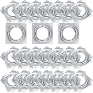 SEUNMUK 25 Pack 3.7 Inch Lazy Susan Turntable Bearing Lazy Susan Bearing Hardware Swivel Plates Bearing Plate for Kitchen Racks, Craft Table, Makeup Holder, 300lbs Capacity, Silver