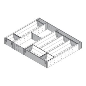 blum orgaline for wood drawers with lengths 19 1/4″ to 20″ cutlery kit 15 3/4″ to 16 1/2″ w stainless steel