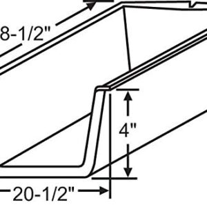 Strybuc Industries 45-90 Cabinet Drawer Insert, 20-1/2" Width x 4" Height, Plastic, 4.3" x 18.9" x 20.5"