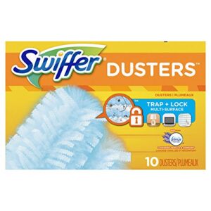 swiffer 180 dusters multi surface refills, with febreze lavender & vanilla scent, 10 count (packaging may vary)