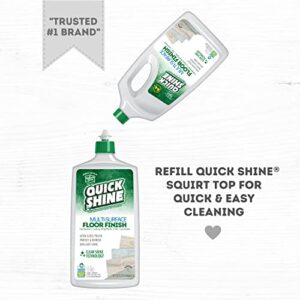 Quick Shine Multi Surface Floor Finish 64oz | Cleaner & Polish to use on Hardwood, Laminate, Luxury Vinyl Plank LVT, Tile & Stone | Safer Choice w/Clean Shine Technology | Protect-Refresh