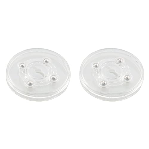 YHXiXi 2pcs Clear Acrylic Lazy Susan 2.5 Inch for Kitchen Base Turn Dining Table Plastic Food Storage Container Spice Rack Kitchen Accessories