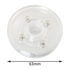 YHXiXi 2pcs Clear Acrylic Lazy Susan 2.5 Inch for Kitchen Base Turn Dining Table Plastic Food Storage Container Spice Rack Kitchen Accessories