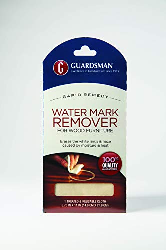 Guardsman Water Mark Remover Cloth - Erase White Rings & Haze Caused By Moisture and Heat - Reusable - 405200