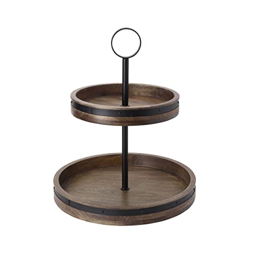 Mikasa Mango Wood Two-Tier Lazy Susan