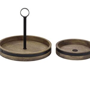 Mikasa Mango Wood Two-Tier Lazy Susan